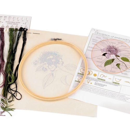 Set broderie cu motiv preimprimat pentru copii - Fir de tricotat povești